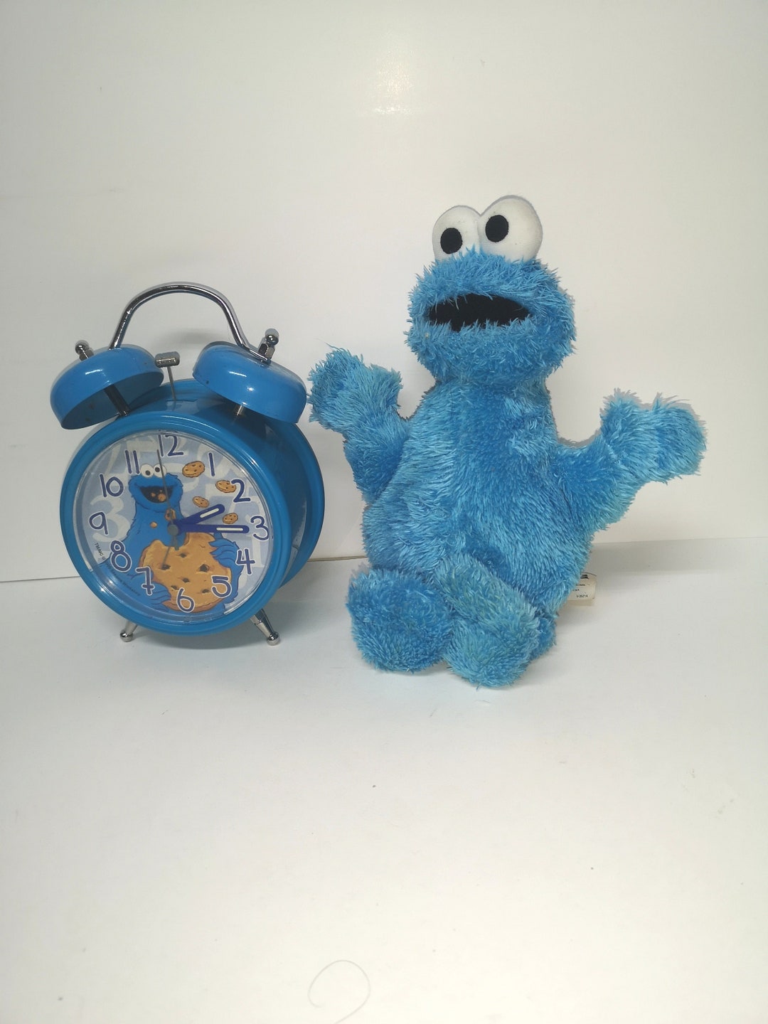 Vintage Cookie Monster Alarm Clock 7" and Plush 10" Tested Works - Etsy