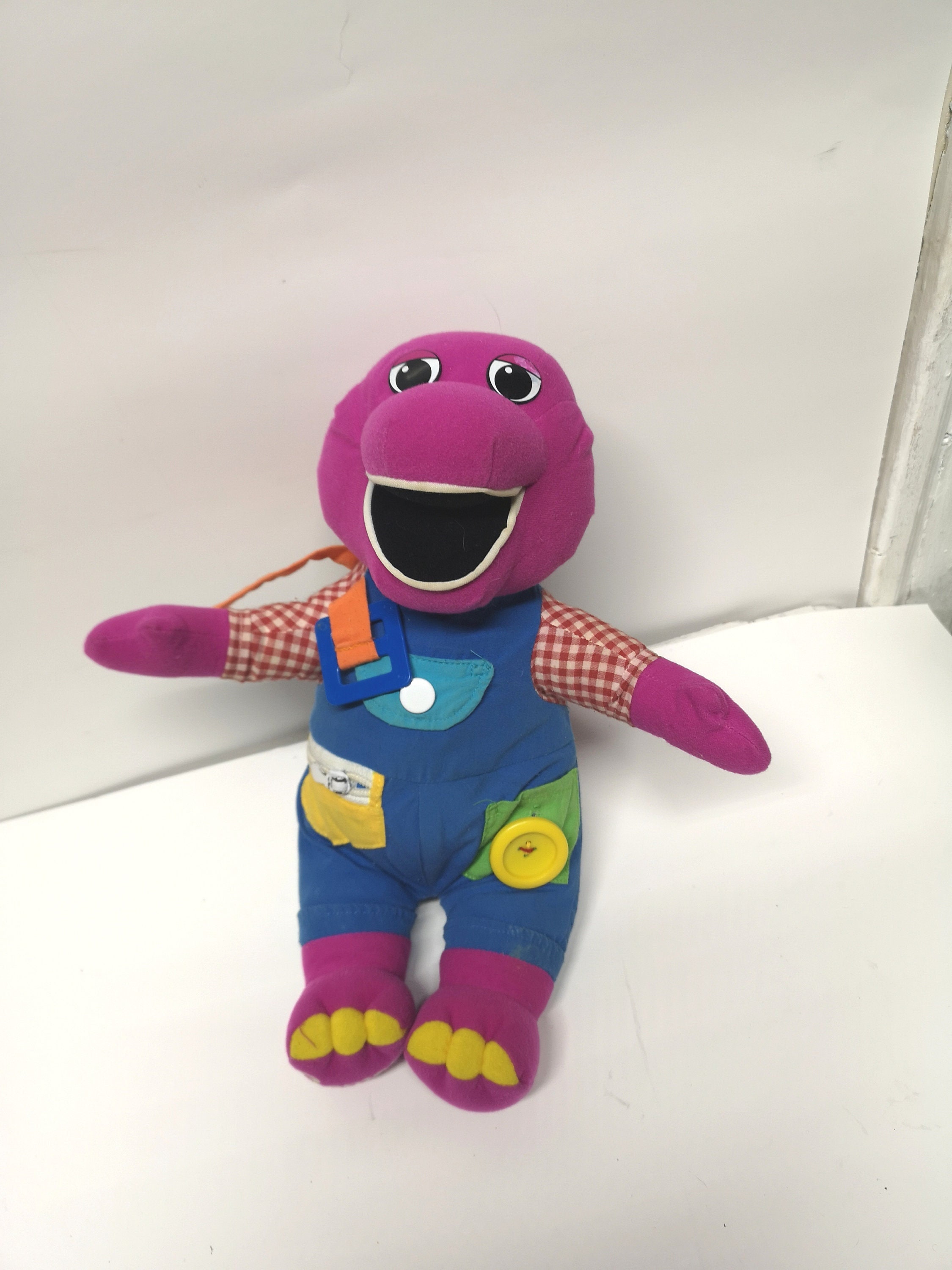 Vintage 1997 Dress Me Barney Plush 10 Playskool Hasbro - Etsy