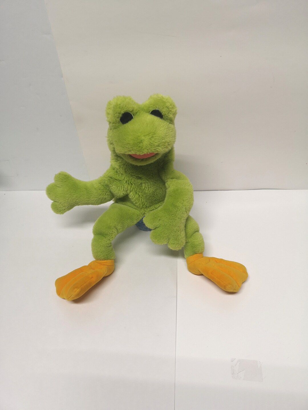 Vintage 1991 Gund Plush Frog Hand Puppet 15" - Etsy