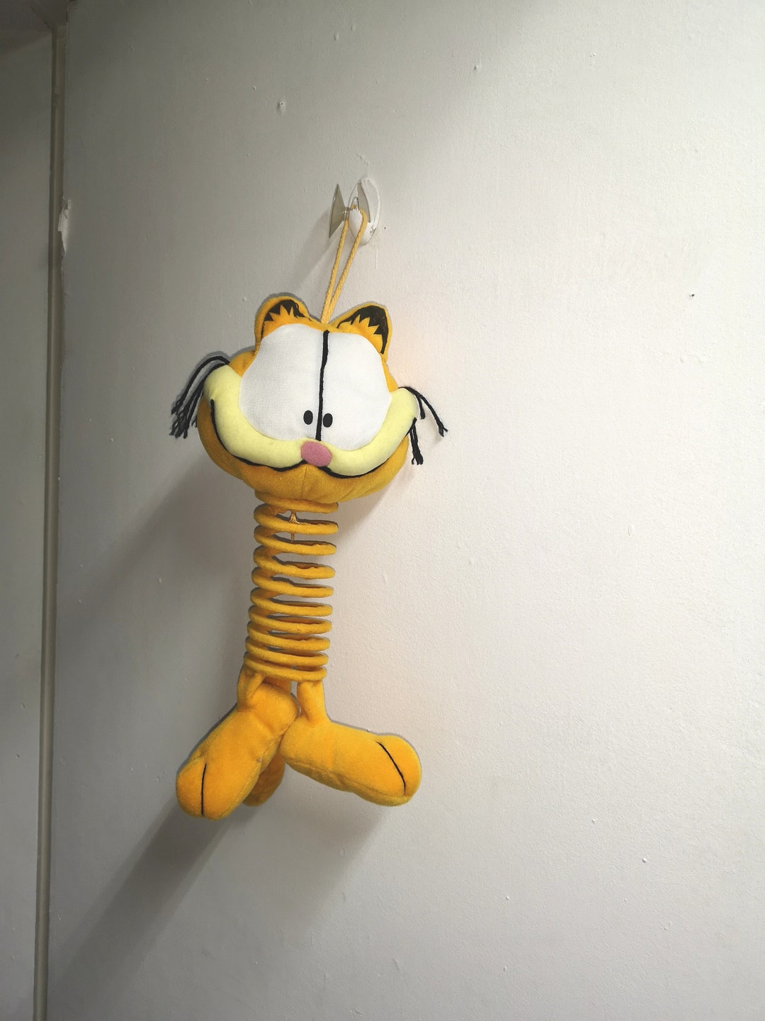 Vintage Garfield Slinky Window Plush With Suction Cup 15 - Etsy