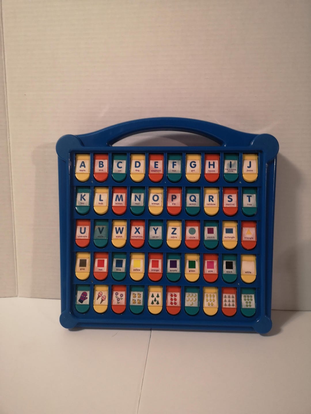 Vintage Battat Educational Learning Tool Pop up Alphabet 50 Letter ...