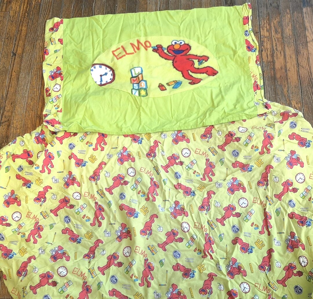 Vintage Elmo Fitted Crib Sheet or Toddler Bed and Pillowcase - Etsy