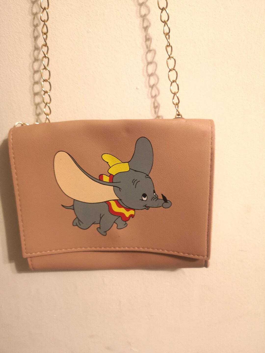Vintage Adorable Dumbo Purse With Chain Strap 7" X 7" - Etsy