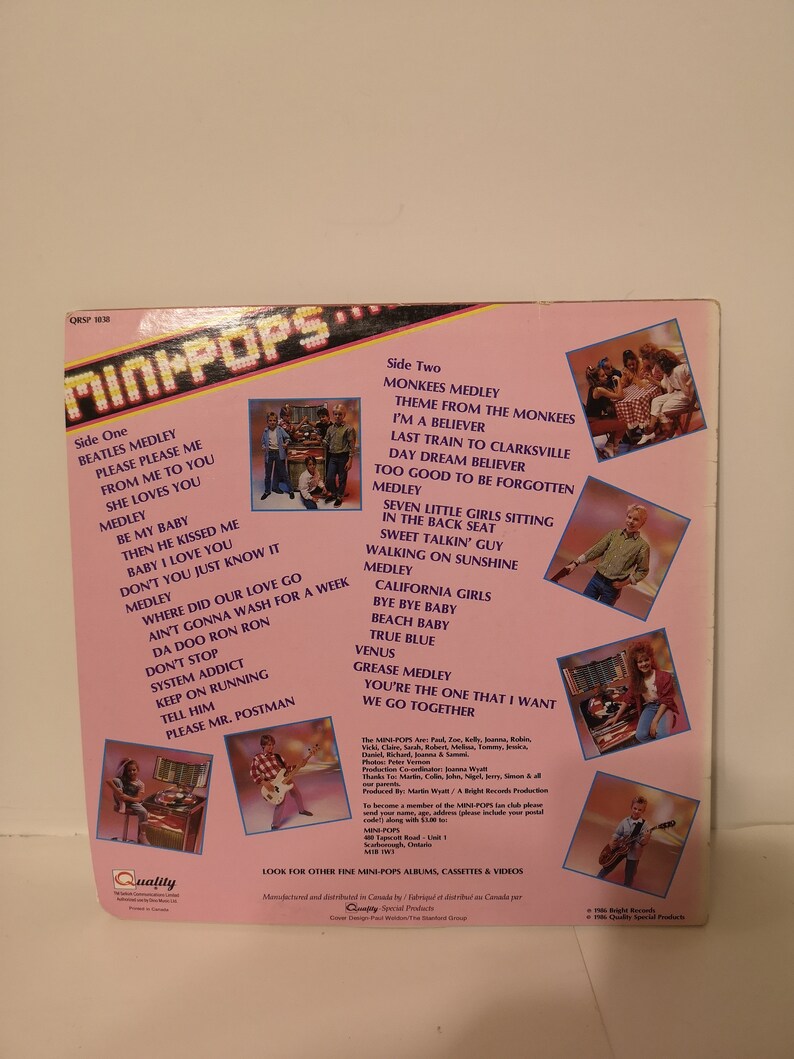 Vintage RARE 1986 Mini Pops Record - Etsy