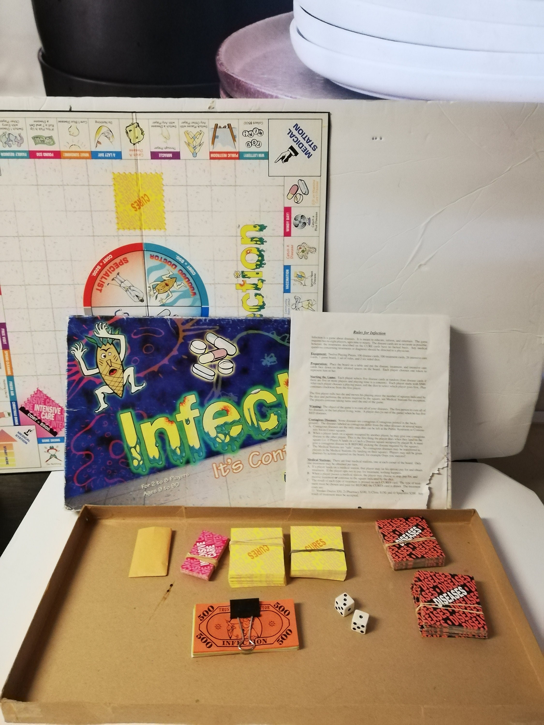 Vintage Ultra RARE 1998 Infection Board Game Earwig - Etsy