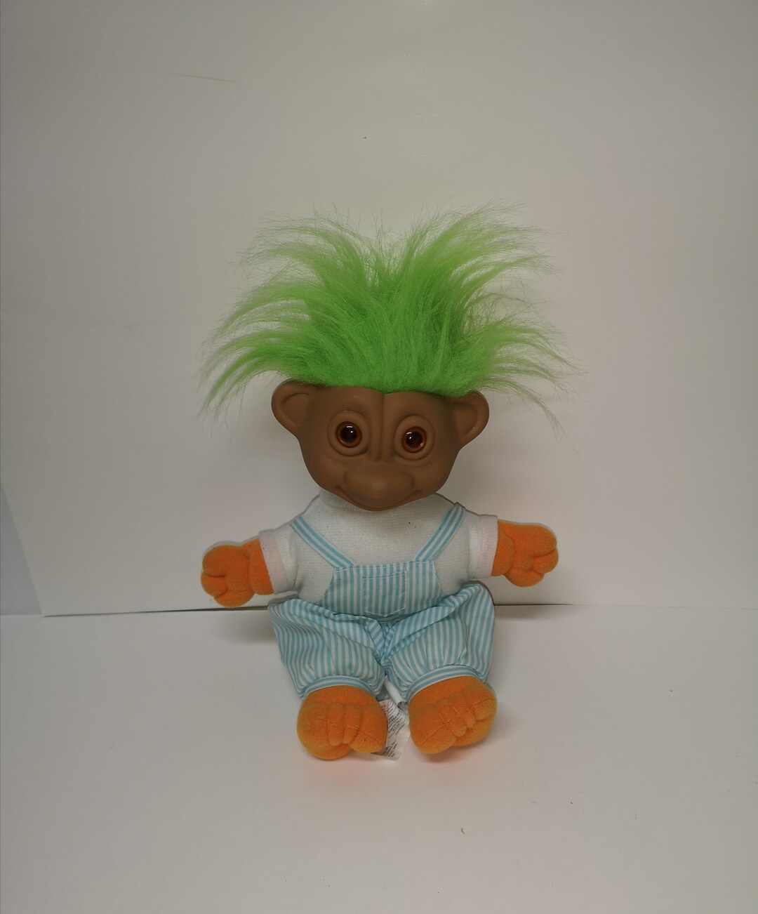 Vintage 1980s Troll Doll 11" Rubber Head Soft Body Eyes Light up When ...