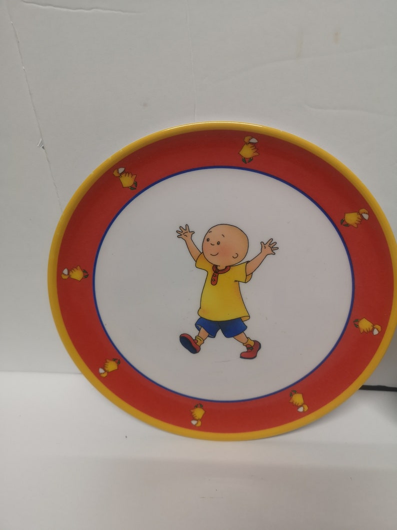 Vintage Caillou Children Plastic Plate X 2 and French Caillou - Etsy