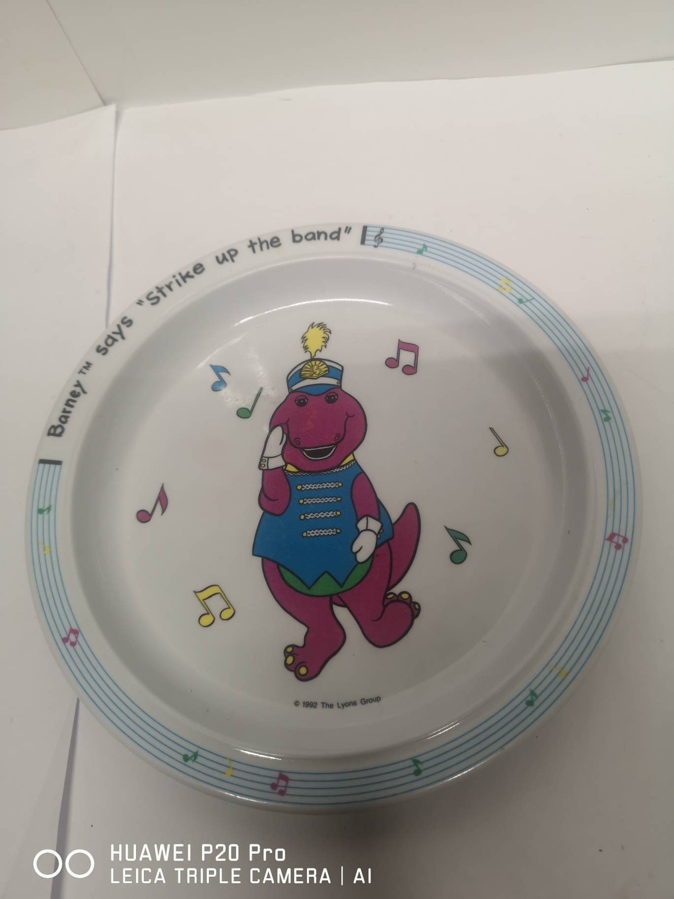 Vintage Barney Cake Tray Plastic Plate and Plush - Etsy