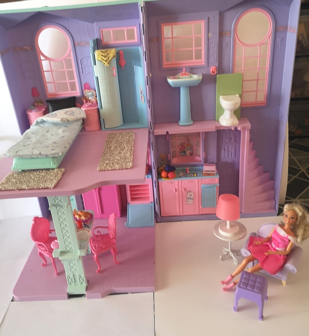 Vintage Barbie Town House With Barbie Furniture and Accessories - Etsy