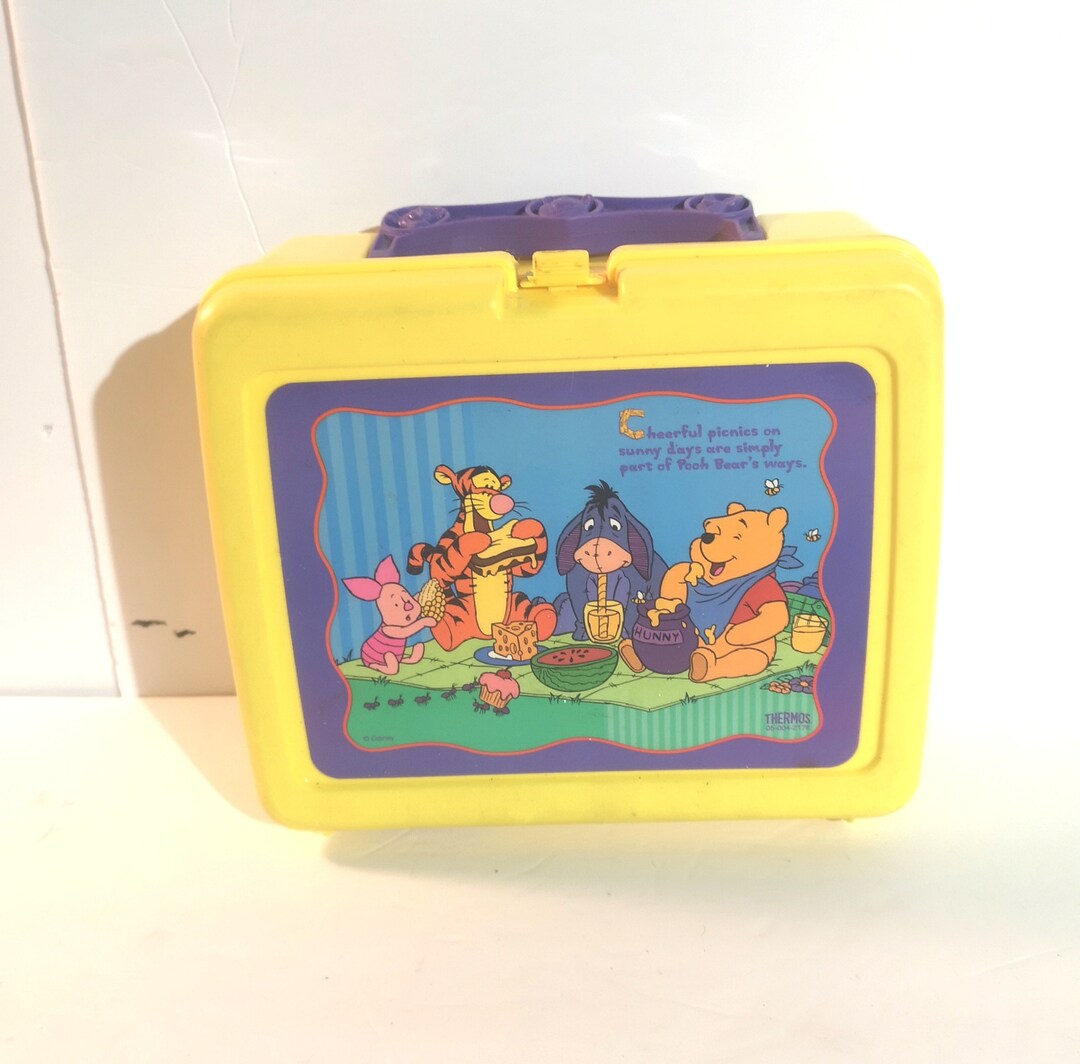 Vintage Winnie the Pooh Plastic Kids Lunch Box - Etsy