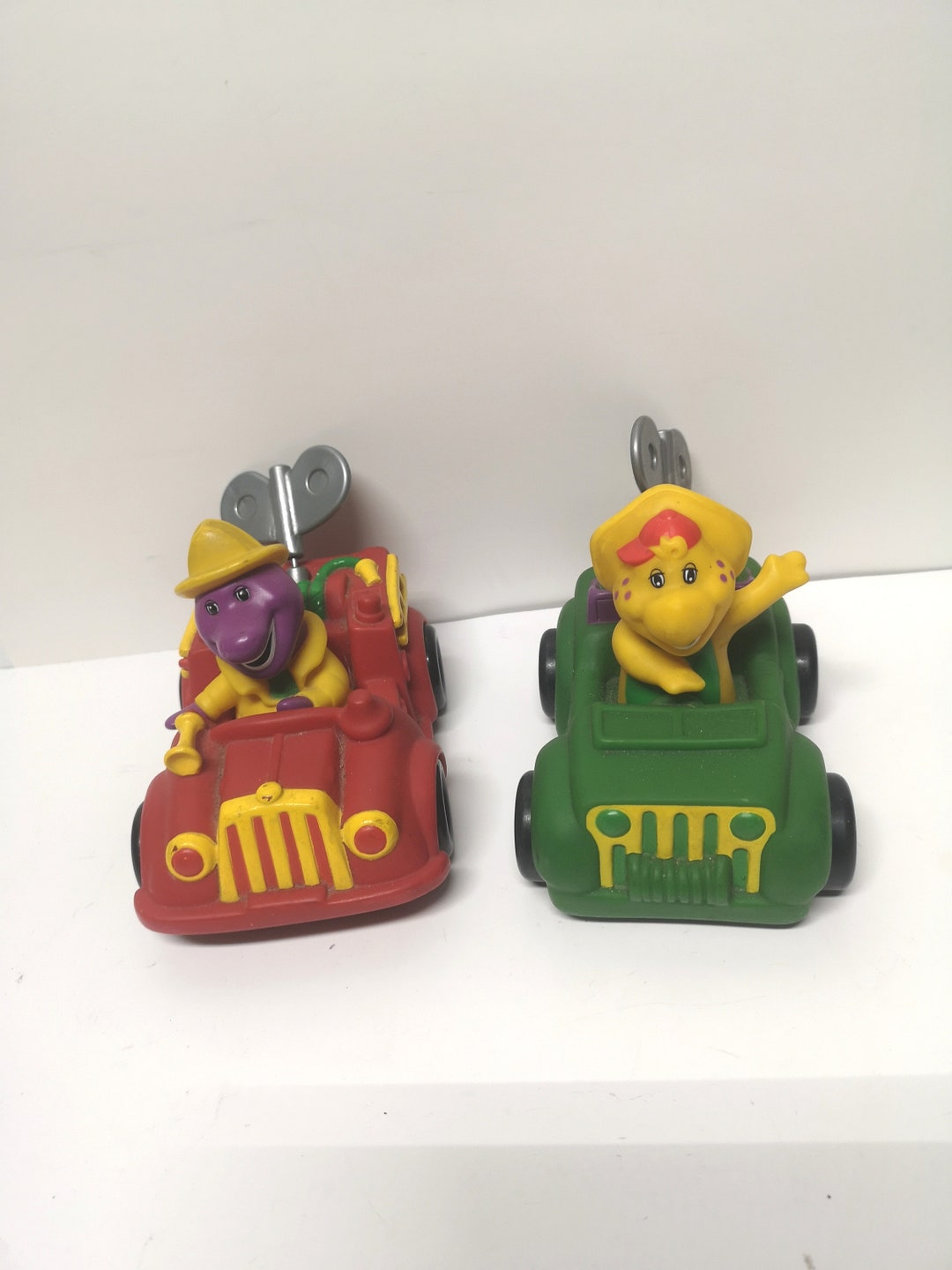 Vintage Barney Wind up Car and Babt Bop Wind up Car 6" - Etsy