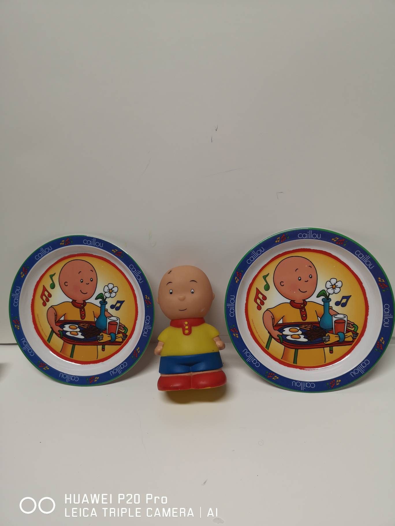 Vintage Caillou Rubber Figure 6 and 2 Plastic Plates 8 1/2 - Etsy