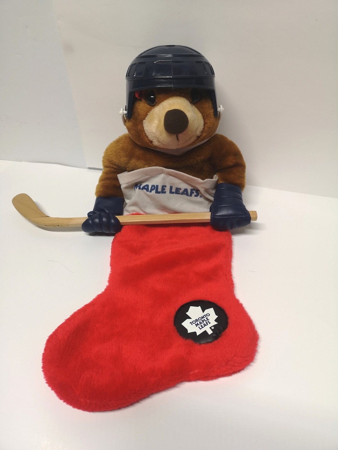 Vintage RARE 1994 NHL Toronto Maple Leafs Christmas Stocking Plush 22 ...