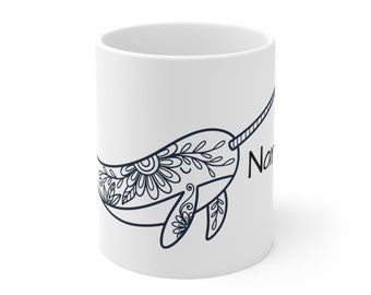 Narwhal Not A Unicorn 10oz Mug Cup - Etsy