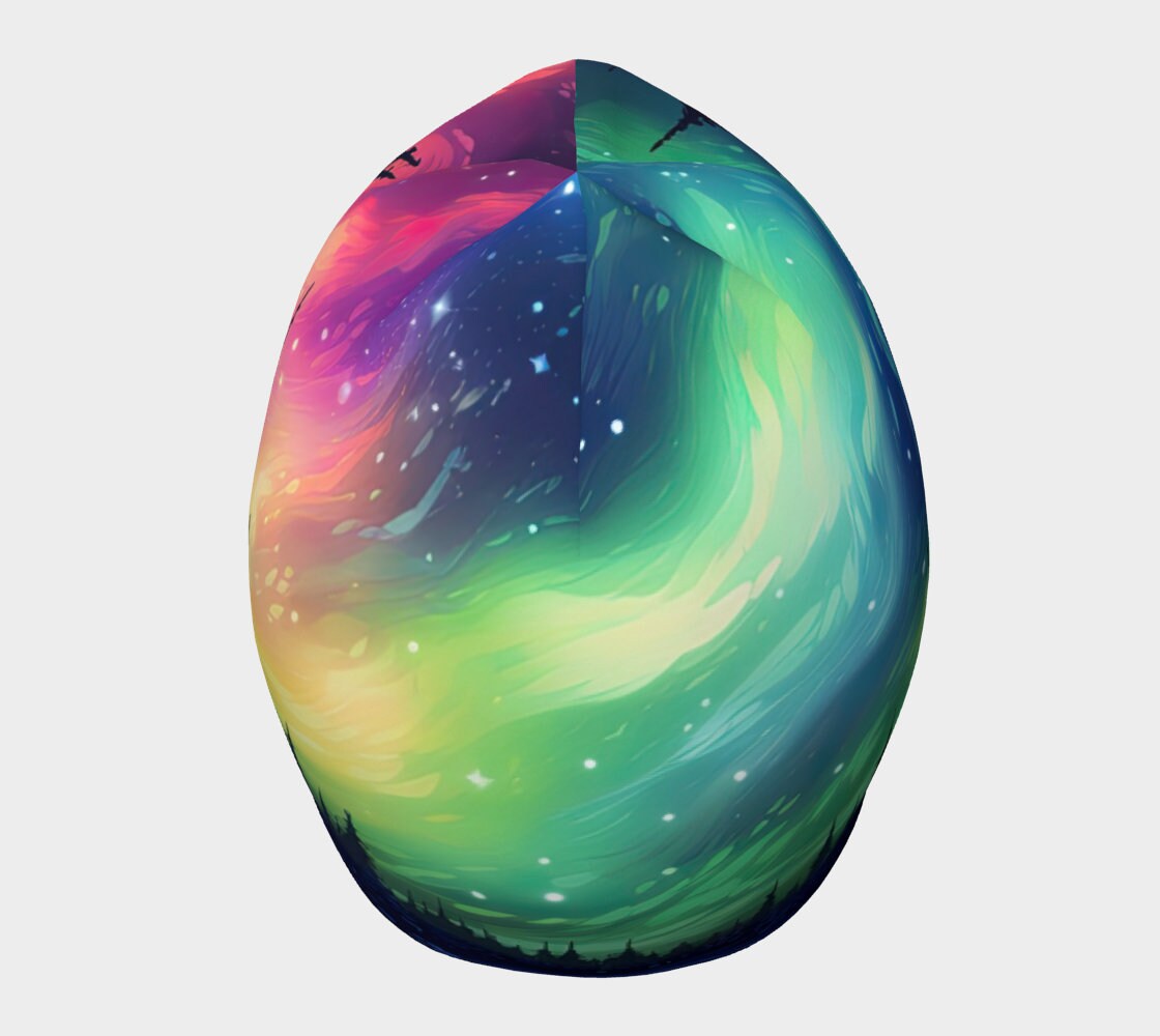 Northern Lights/aurora Borealis Forest Scenic Hat/toque/beanie - Etsy