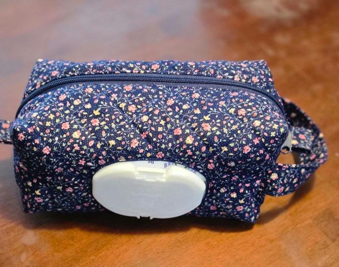 Handmade Compact Diaper & Wipes Pouch - Mini Diaper Bag - Diaper Clutch ...