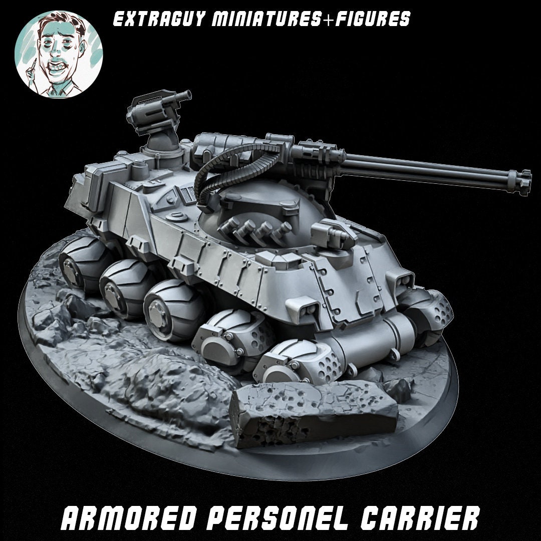 Battle APC Vehicle Tank ASSEMBLY REQUIRED Miniature 55mm - Etsy