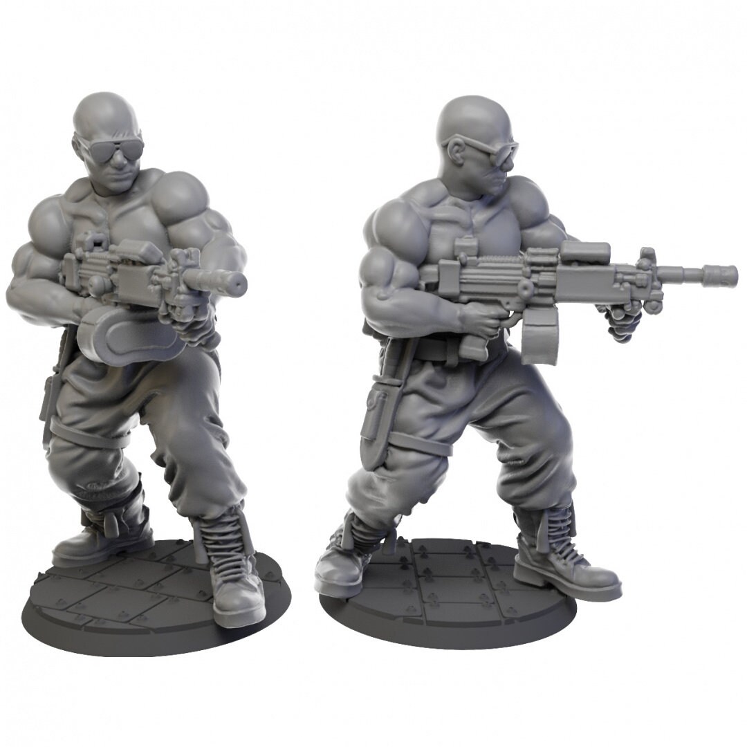 Military Assault Rifle Soldier Miniature 28mm 32mm Scale - Etsy