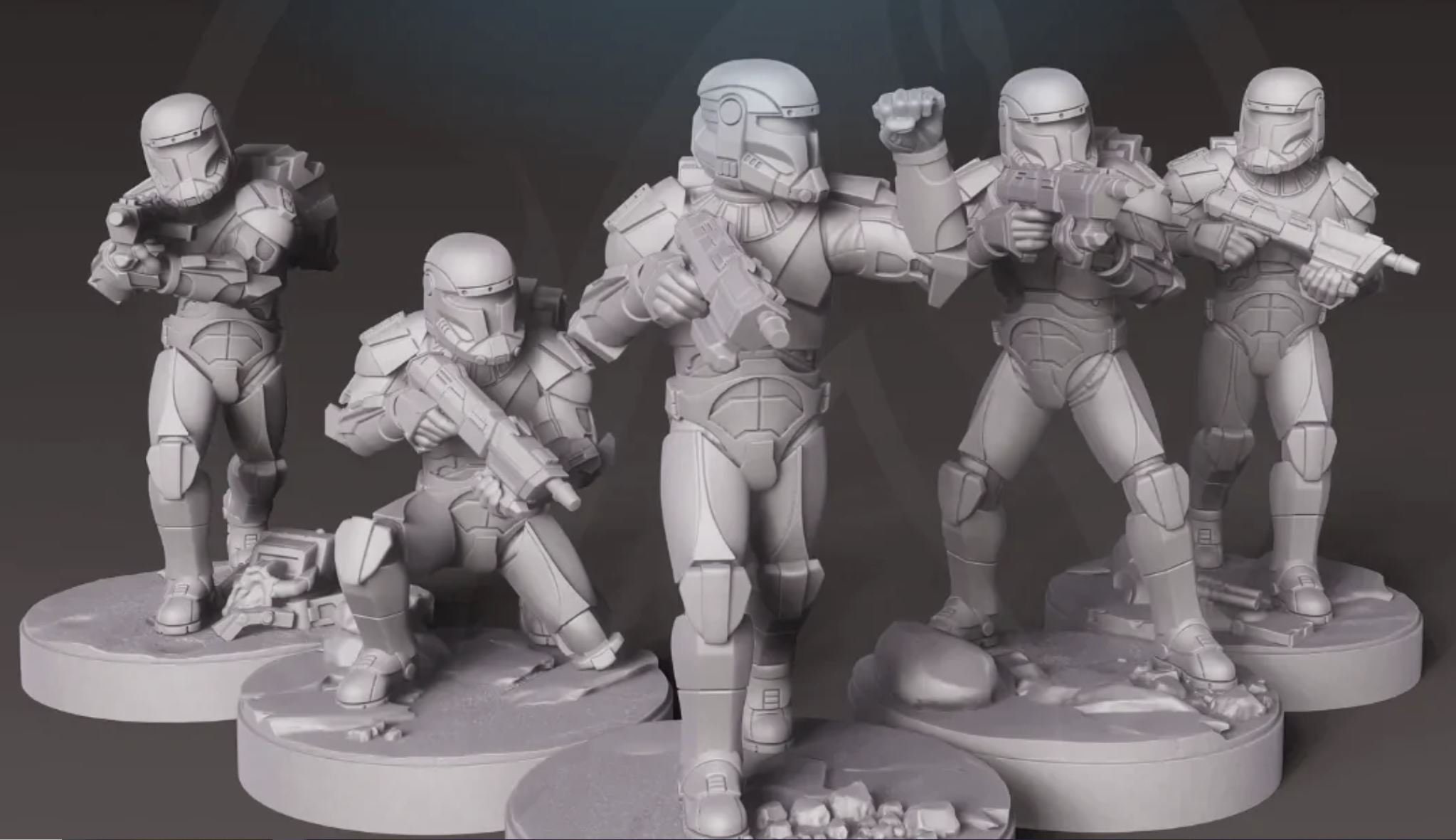 Space Resistance Troopers Miniature 28mm 32mm Scale 8K - Etsy