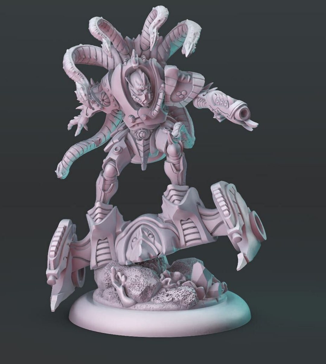 Alient Bounty Hunter Miniature 28mm 32mm Scale 8K - Etsy