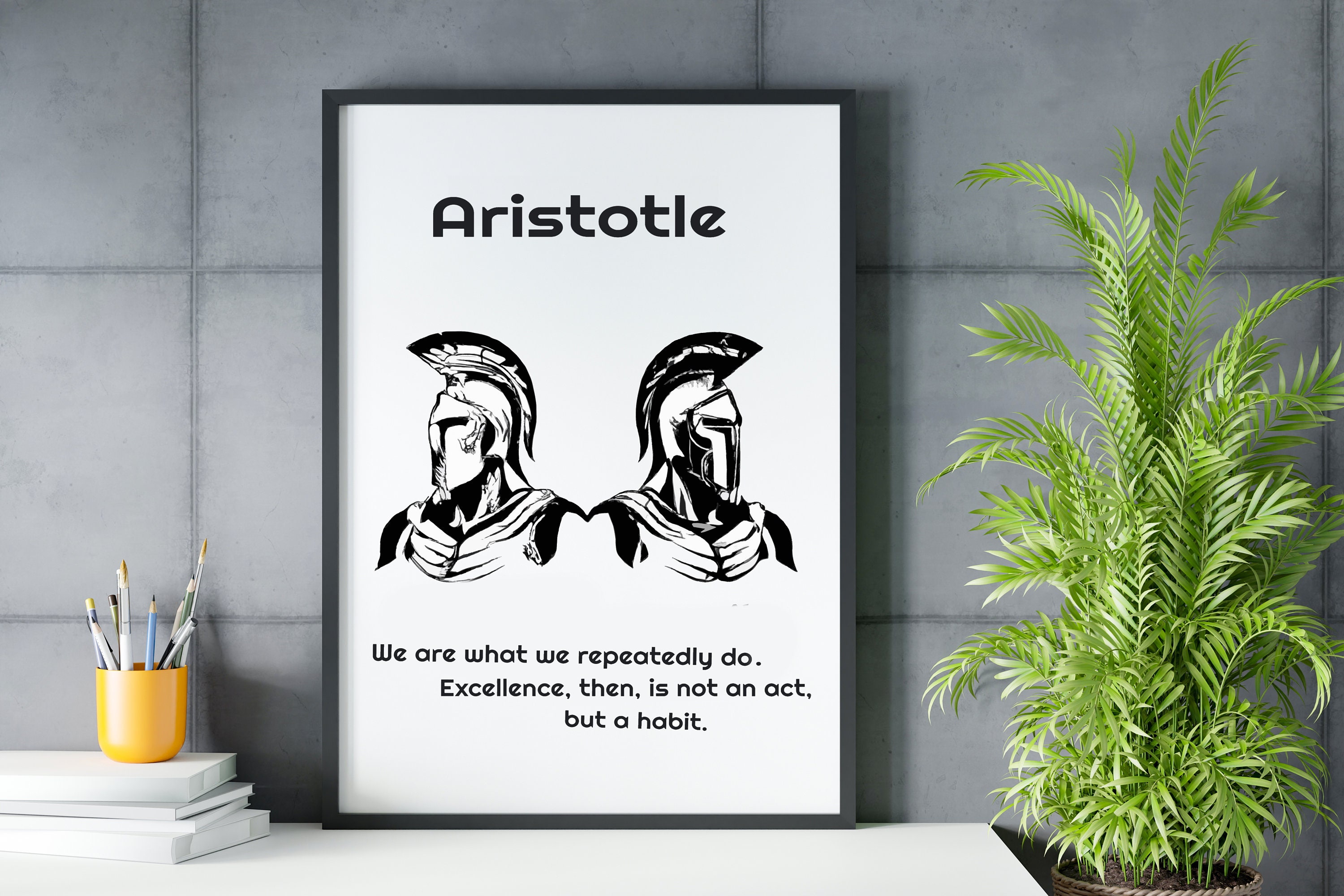 Aristotle Philosophy Quote, High Resolution Wall Art to Build Your ...