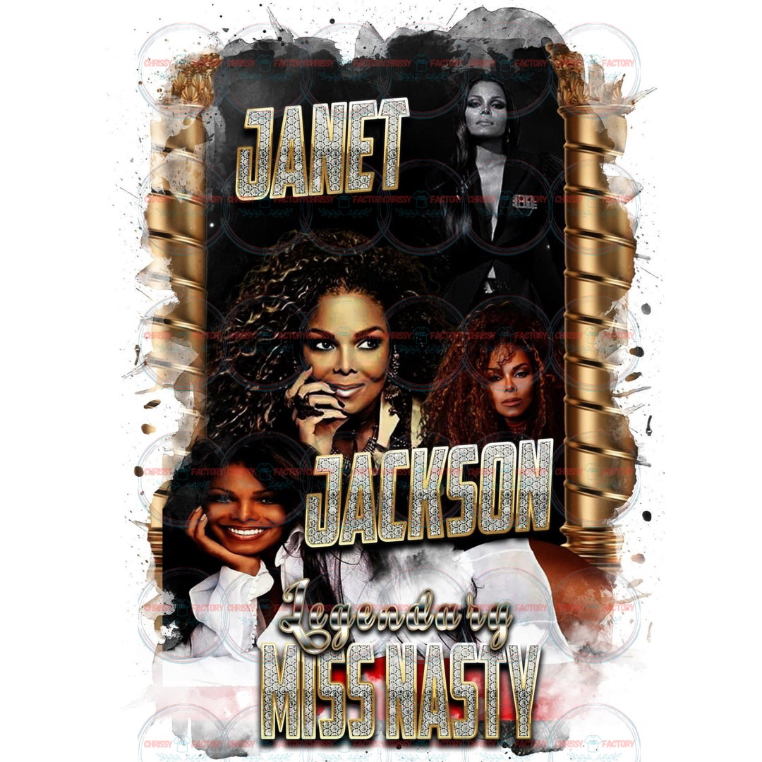 Celebrity T-shirt | Janet Jackson T-shirt | Custom T-shirt | PNG ...