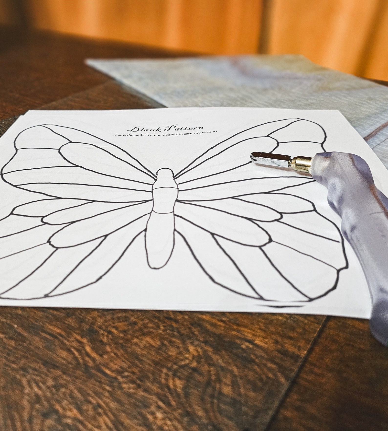 Butterfly Stained Glass Pattern - Etsy