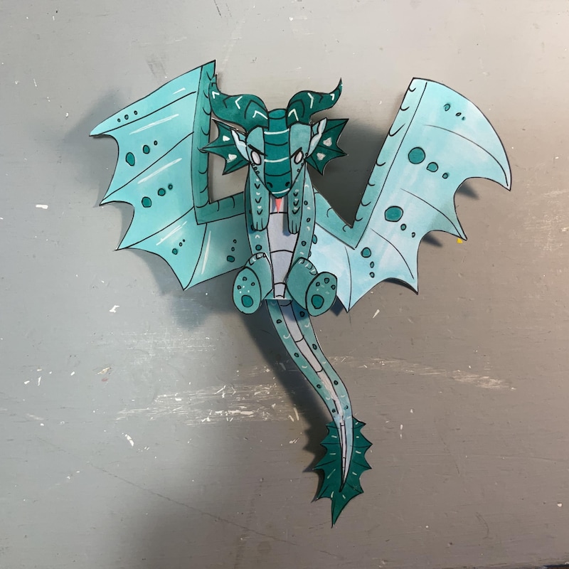 Dragon Puppet Paper - Etsy