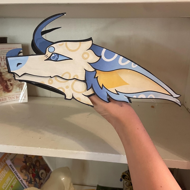 Mini Dragon Puppets Paper - Etsy
