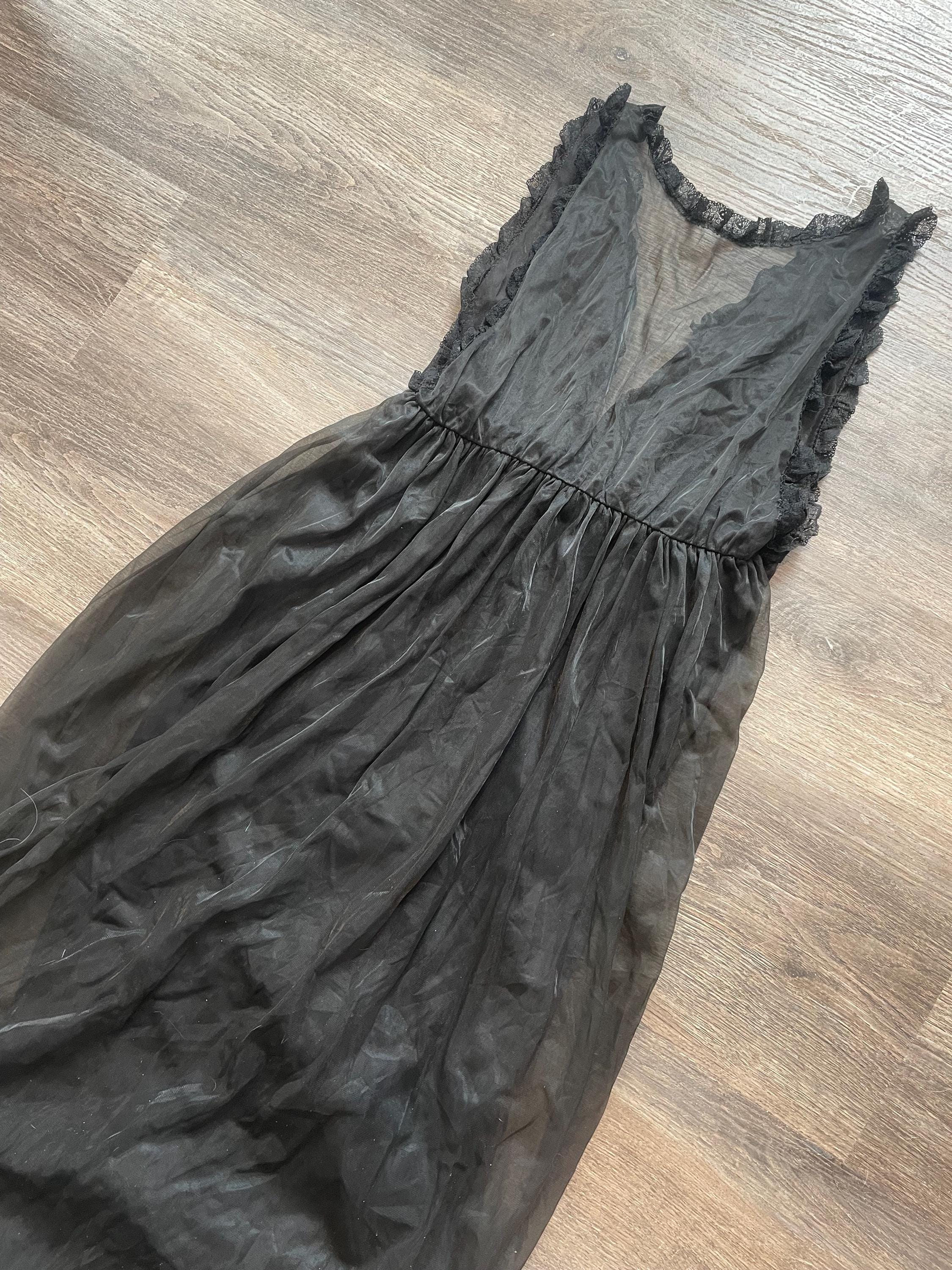 70's Vintage Nightgown Retro Slip Undergarment Small Flowy Vintage ...