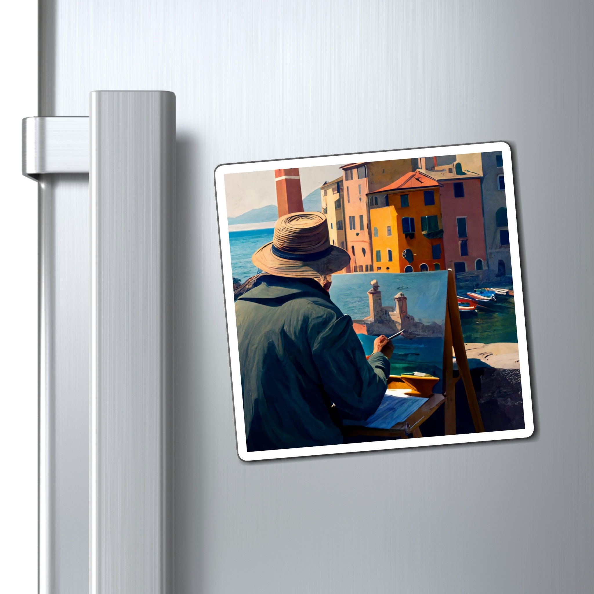 ITALY MAGNETS, CITY Magnets, Unique Magnets, Aesthetic Man Painting ...