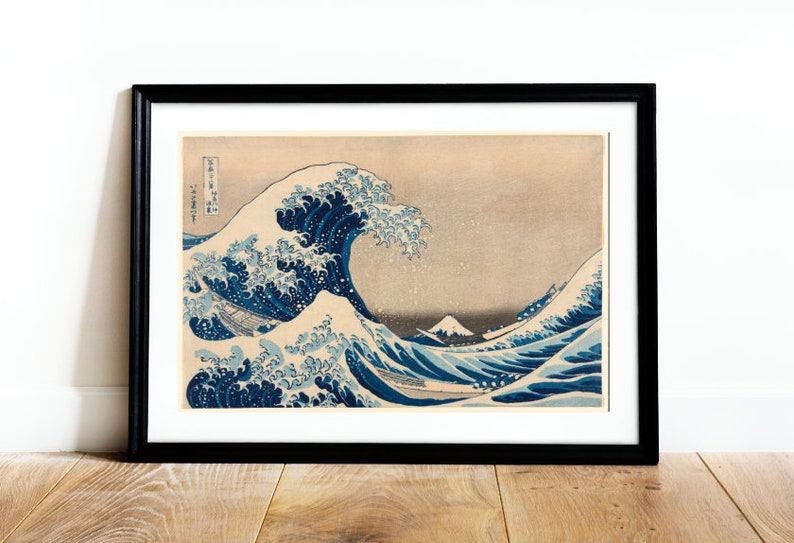 Matte Print the GREAT WAVE PRINT, Mount Fuji Art, Ukiyoe Print ...