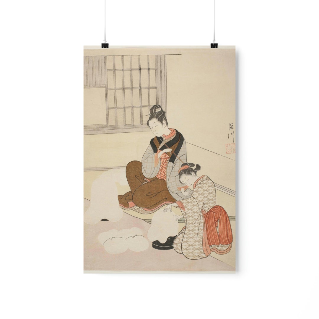 Matte Print JAPANESE BLOCK PRINT, Figurative Painting, Ukiyoe Print ...