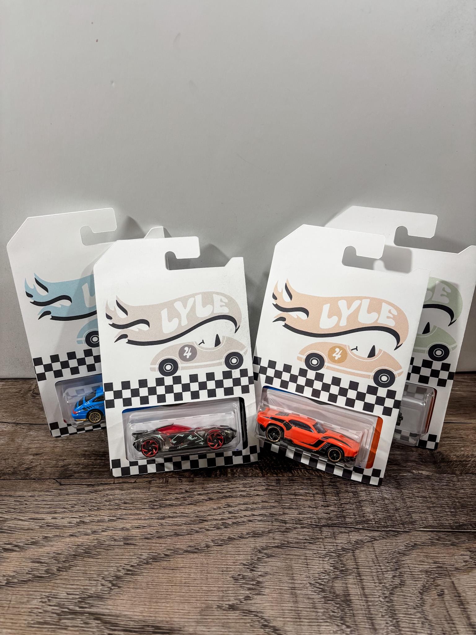 Custom RETRO Hot Wheel Party Favors Packaging Racing Inspired Hot Wheel ...