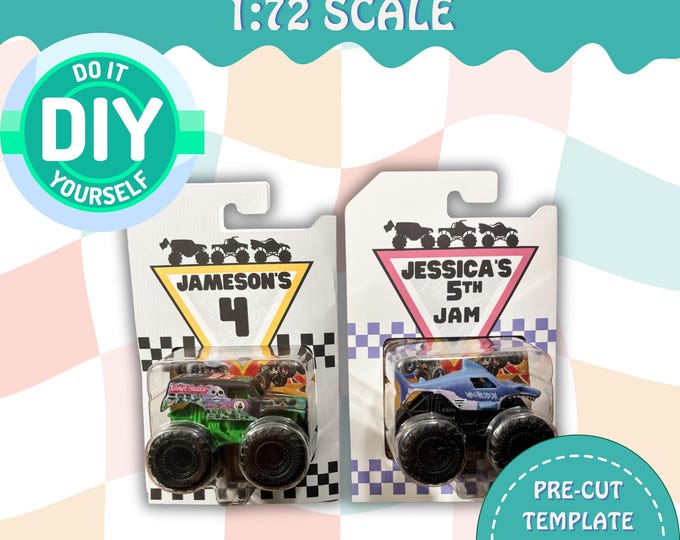 Custom Pre-cut Template Race Car Party Favors Packaging Racing Inspired ...