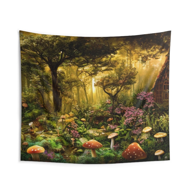 Printed Wall Tapestry, Enchanted Forest - Etsy
