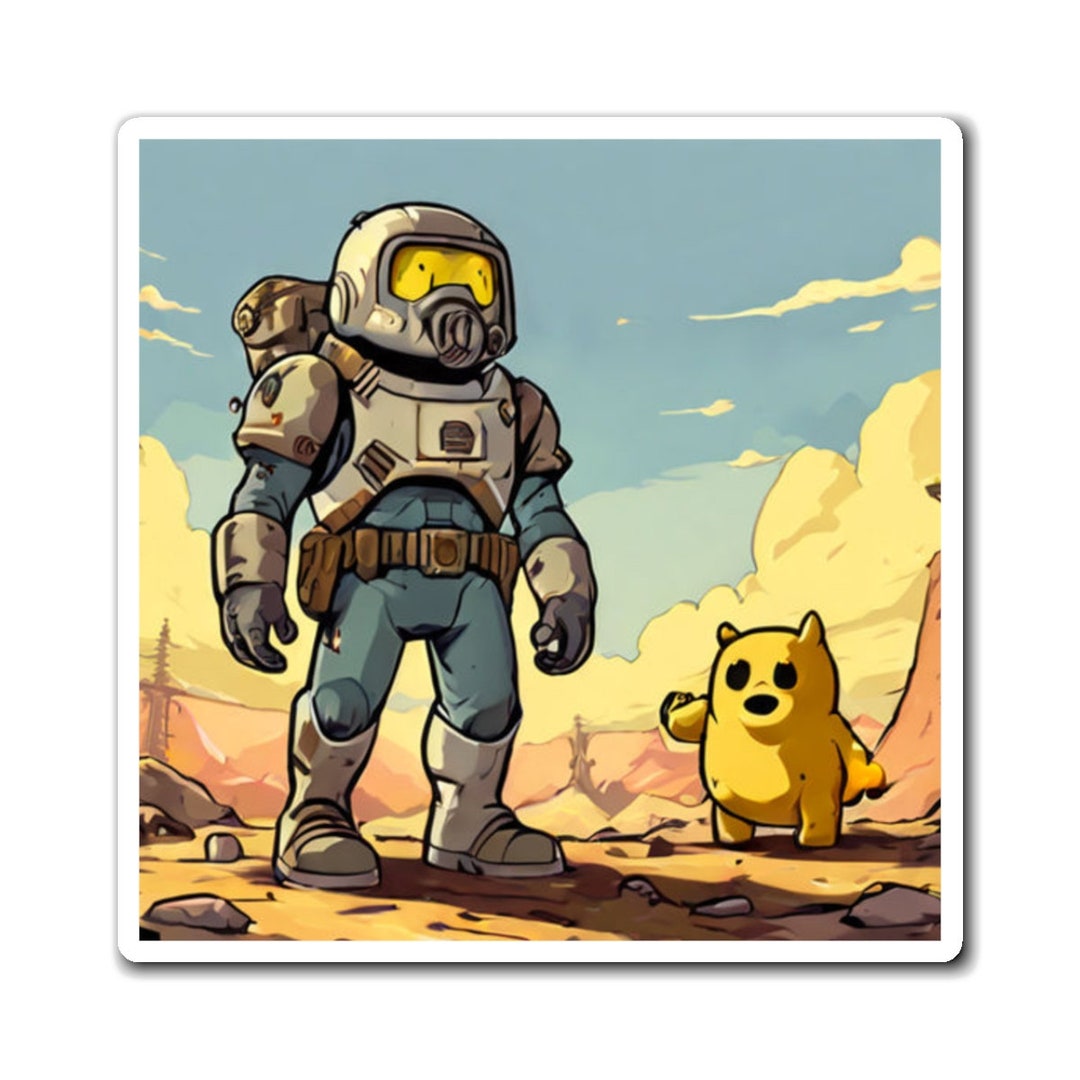 Magnets Fallout-adventure-time-style - Etsy