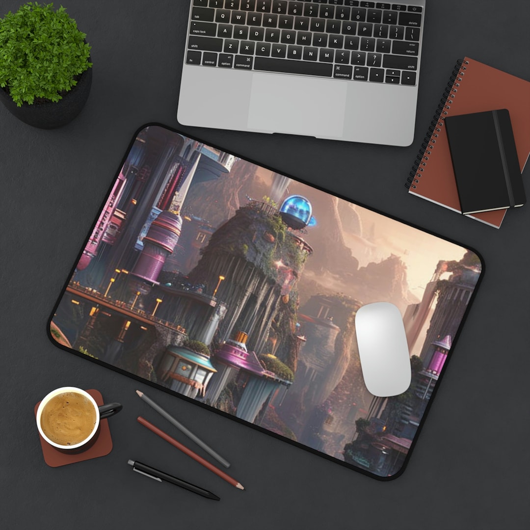 Sci-fi City , Desk Mat - Etsy