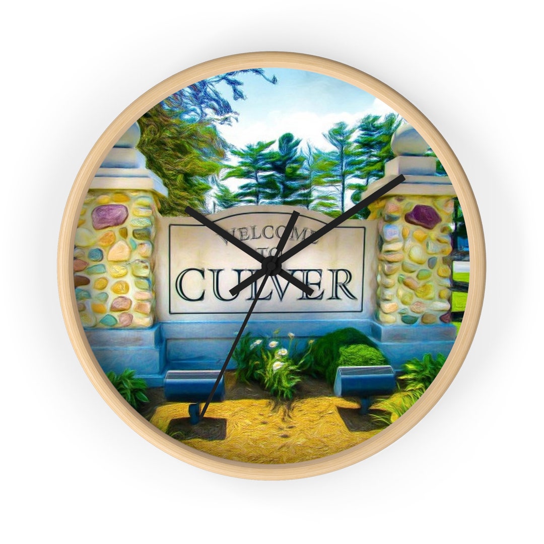Wall Clock Culver Sign - Etsy