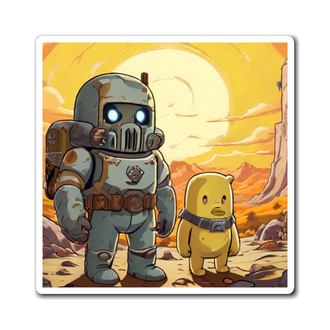 Magnets Fallout-adventure-time-style2 - Etsy