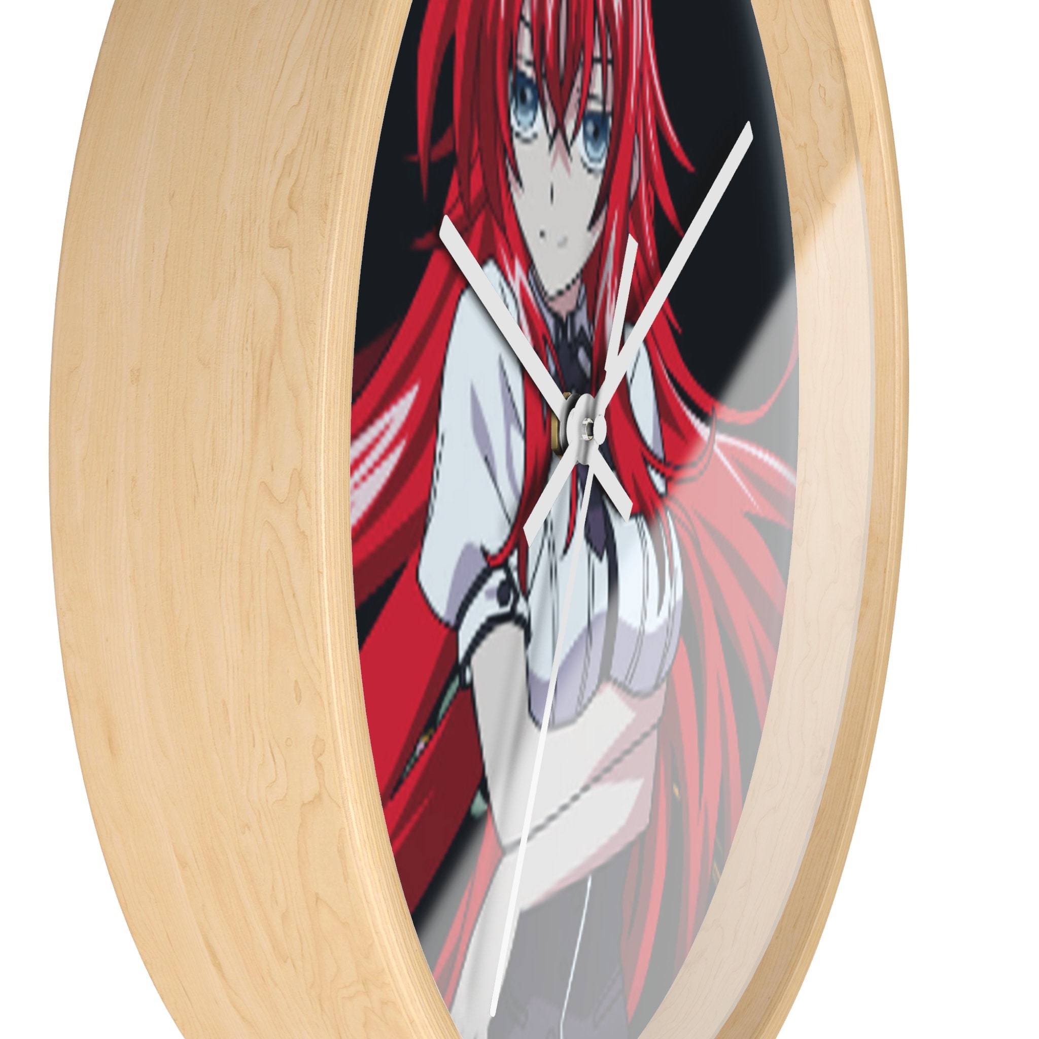 Wall Clock Rias Style Anime Girl - Etsy