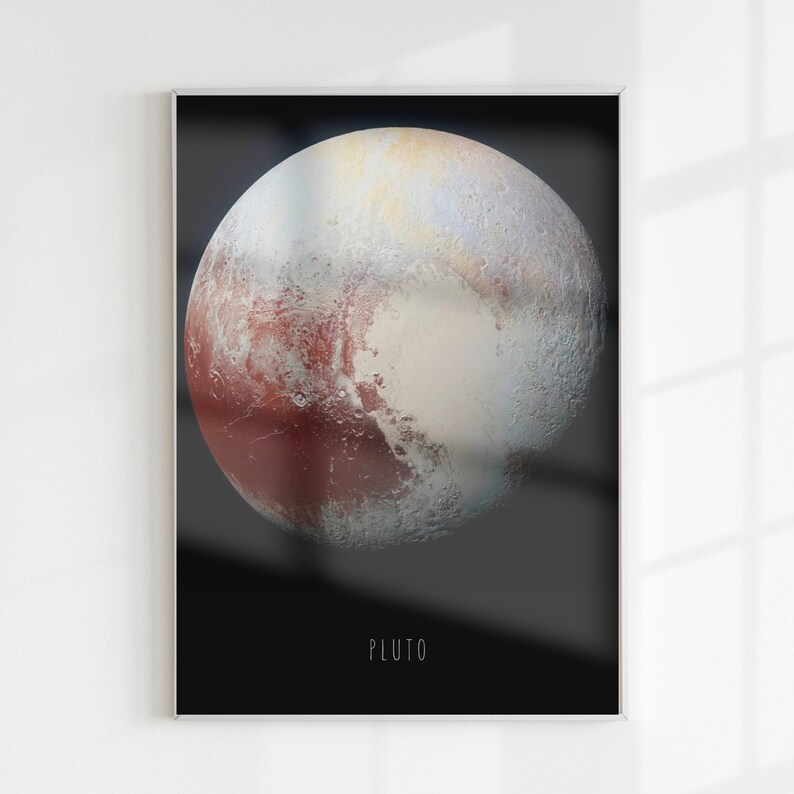 Plutopluto Planet Pluto Printable Poster Pluto Print Solar - Etsy