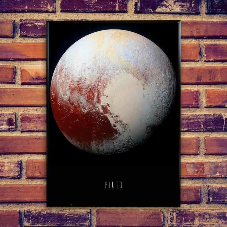 Plutopluto Planet Pluto Printable Poster Pluto Print Solar - Etsy