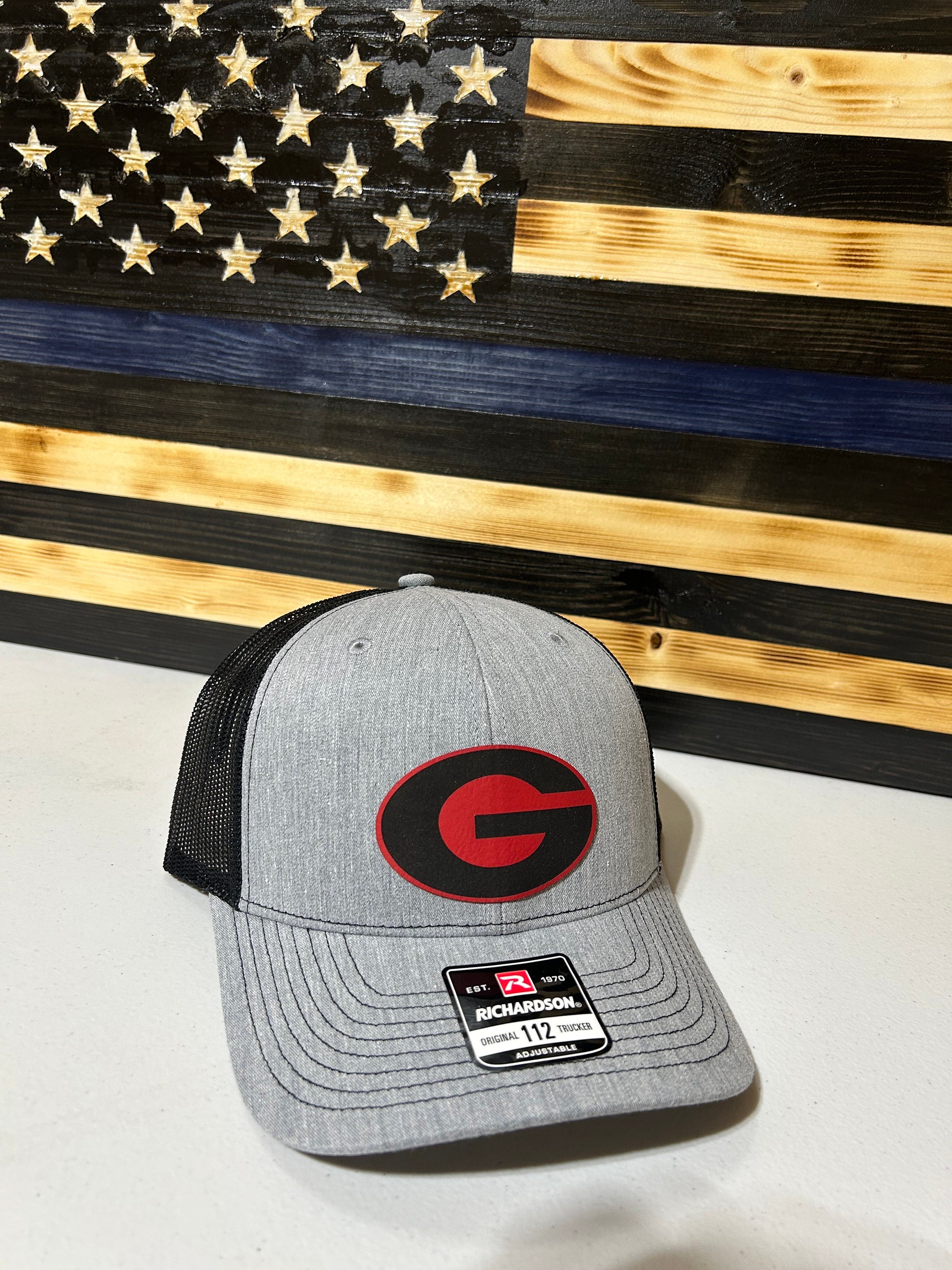 UGA, Georgia Bulldogs, National Champions, Richardson 112 Leather Patch Snapback Hat - Etsy