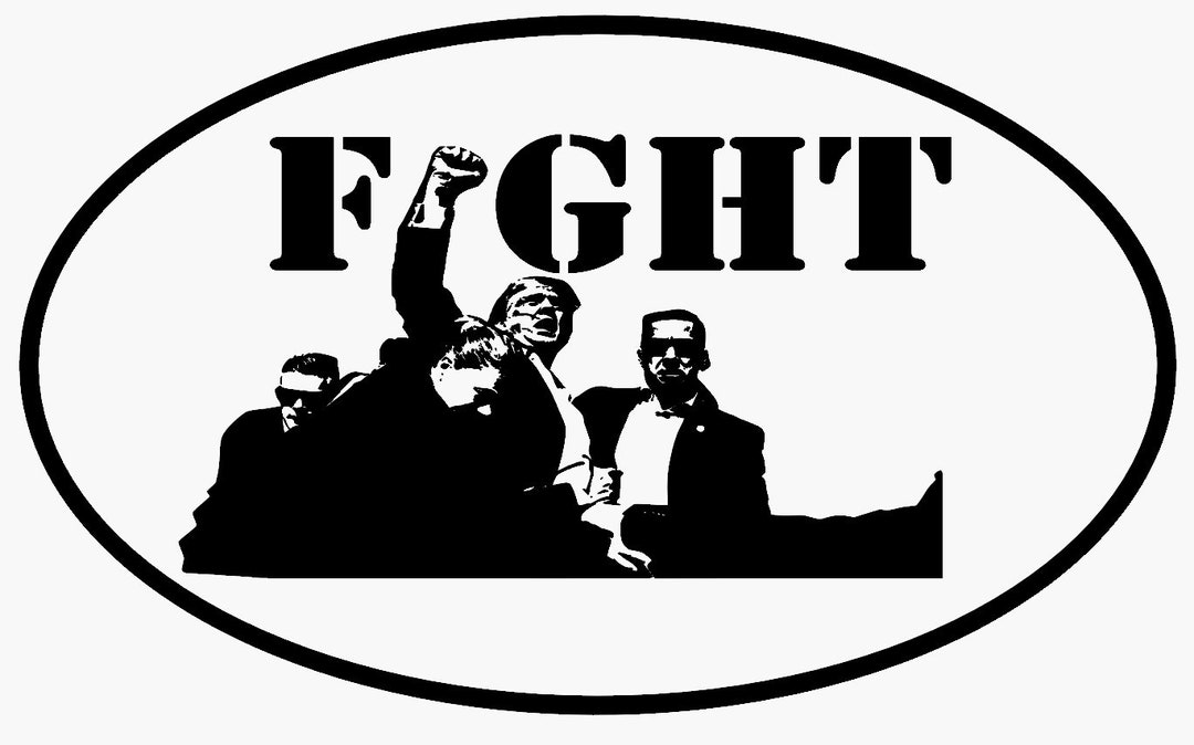 Trump Iconic Fight PNG Digital Vector File - Etsy