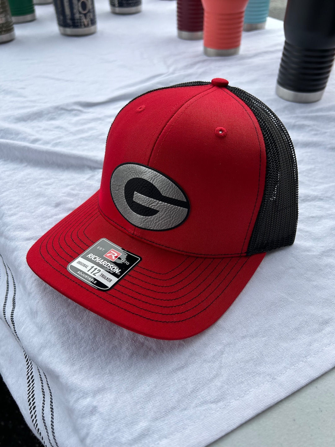 UGA, Georgia Bulldogs, National Champions, Richardson 112 Leather Patch ...