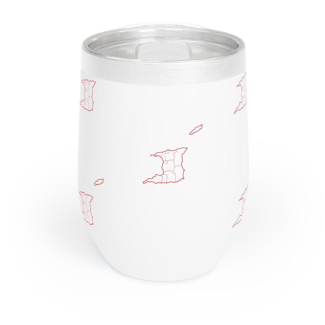 Trini Chill Wine Tumbler | Cute Trini Wine Cup | Trinidadian Tablewear ...