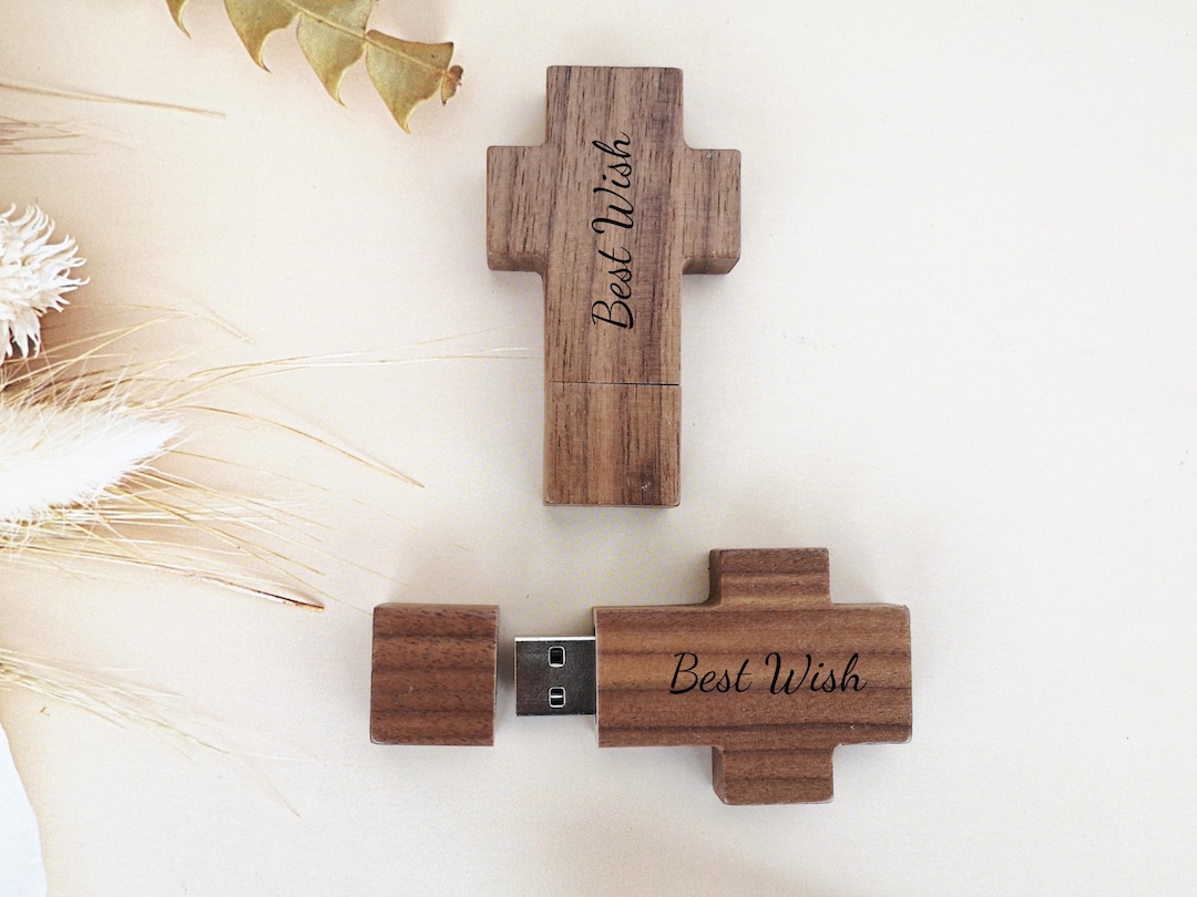 Wooden Cross USB Flash Drive | Maple Walnut USB Disk| USB 2.0 / 3.0 ...
