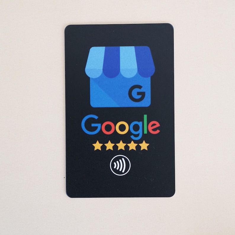 NFC Google Review Keychain White Black | Boost Your Google Reviews ...