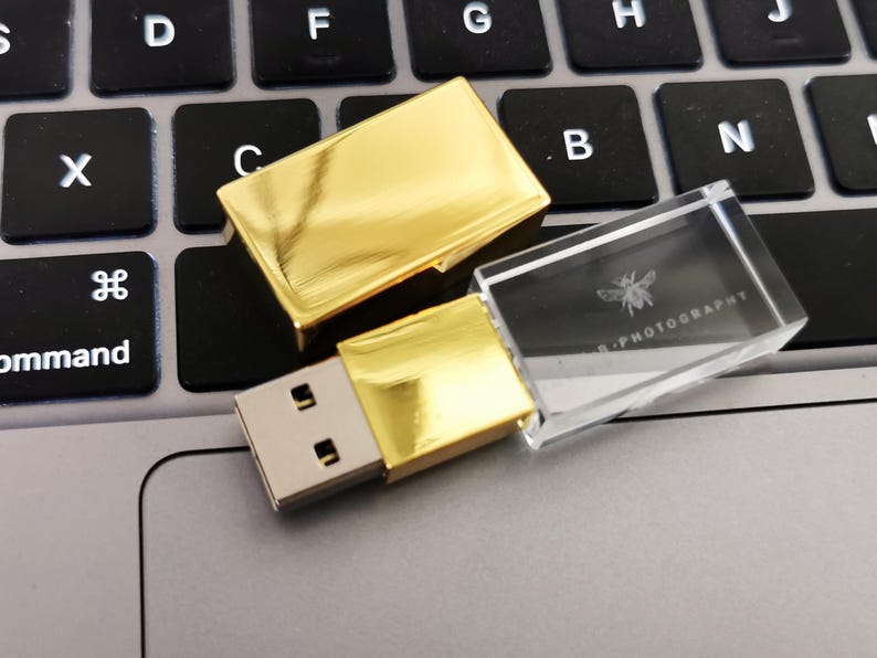 10PCS Personalized Crystal Rose Gold Glass USB Flash Drive,usb 3.0 Pen ...